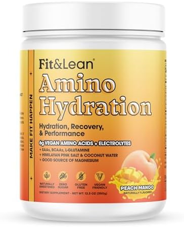 Amazon.com: Fit&Lean Amino Hydration, Naturally Sweetened Workout ...