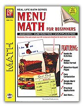Menu Math for Beginners; Addition, Subtraction, Multiplication: Remedia ...