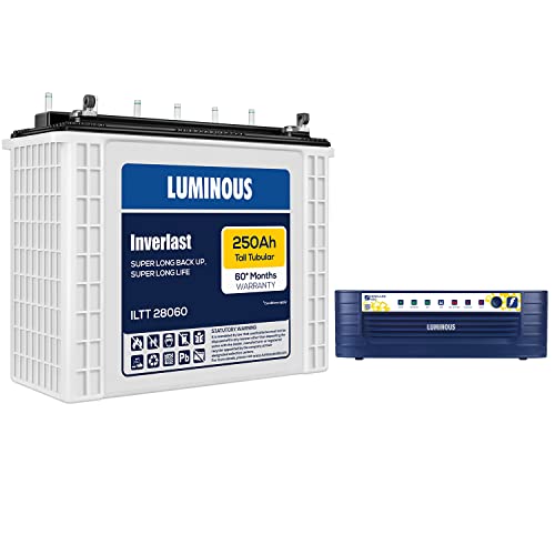 Luminous Inverter & Battery Combo (Hercules 1600 Square Wave 1500VA/12V ...