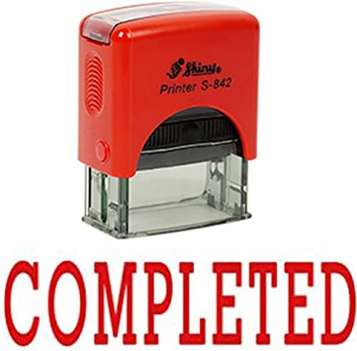 SSEELL Completed Self Inking Rubber Flash Stamp Self-Inking Pre-Inked ...