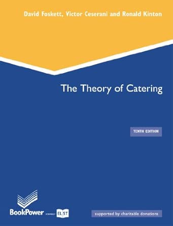 Theory of Catering 10th Edition Elst: Ronald Kinton: 9780340871775 ...