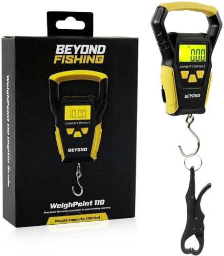 Amazon.com : Beyond Fishing Digital Scale with Built-in Tape Measure ...