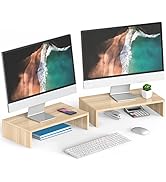 FITUEYES Computer Monitor Riser 16.7 inch Laptop Stand Save Space Desk ...