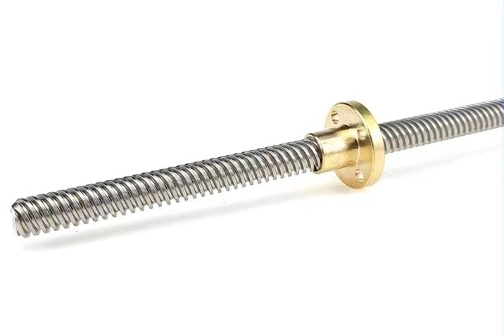 Amazon.com: Threaded Rod,1pcs T8 Lead Screw With, OD8mm Pitch 2mm Lead ...