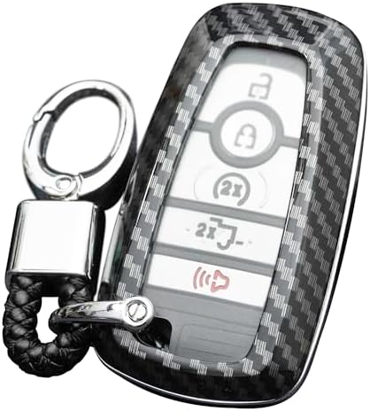 Amazon.com: Kespevn for Ford Key Fob Cover with Leather Keychain Soft ...