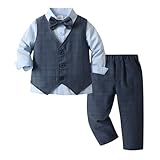 ・ブランド:Sivrusn・✨【4点セット内容】シャツ + ベスト + ネクタイ + ズボン「普段着用のサイズより1～2サイズ大きくて選択しオススメ！」・✨シャツの素材構成：100％ 綿 ｜ ベスト&amp;ズボンの素材構成：97％ ポリエ...