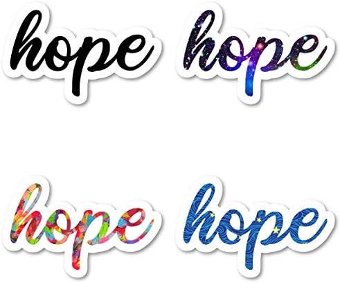 Amazon.com: Hope Sticker Pack Inspirational Quotes Stickers - 4 Pack ...