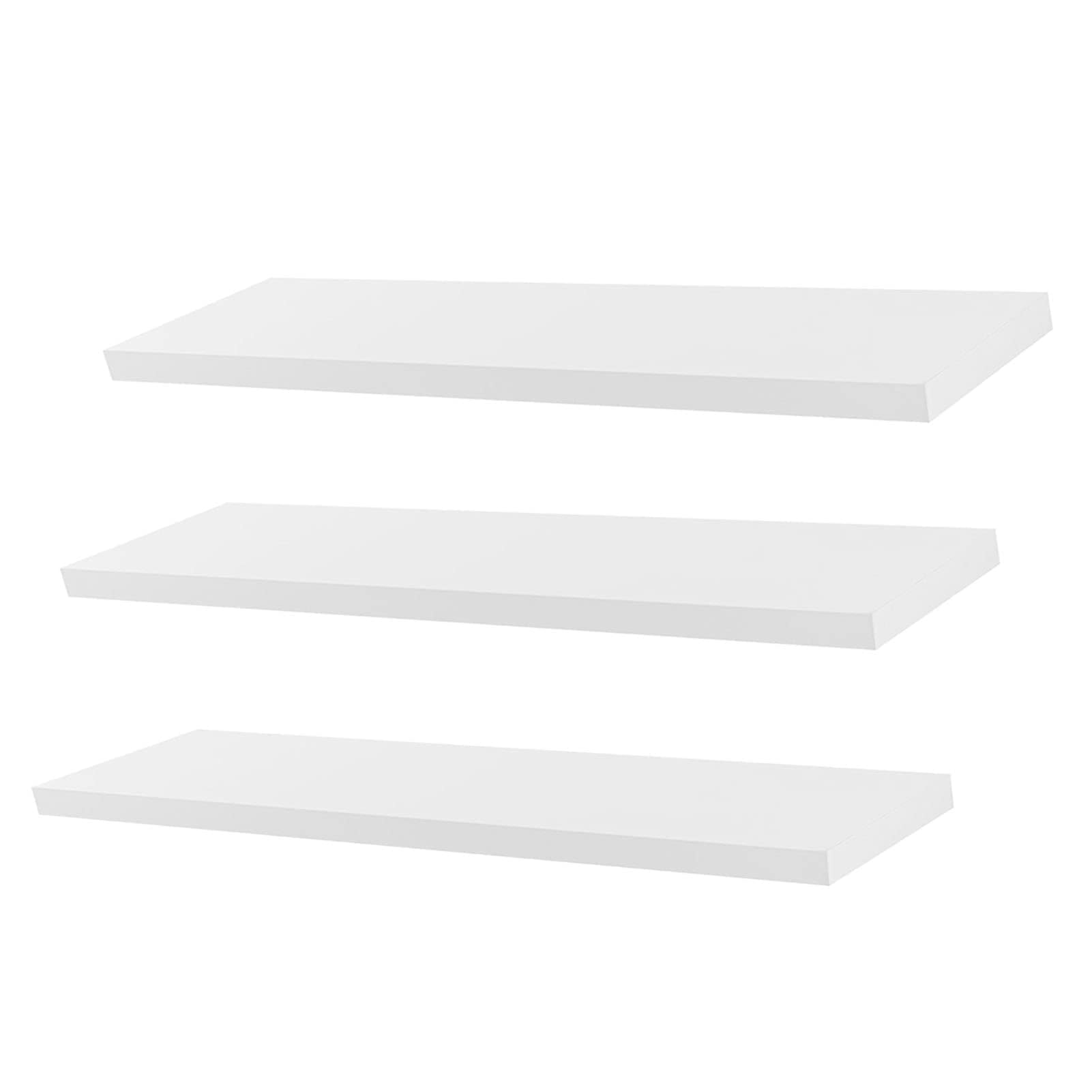 BALLSHOP 3Pcs Floating Shelves 80cm Shelves for Wall Decorative Wood ...
