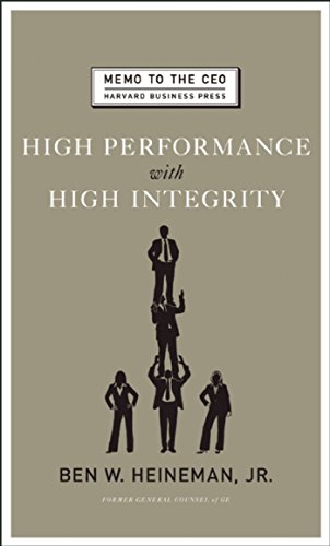 Amazon.com: High Performance with High Integrity (Memo to the CEO ...