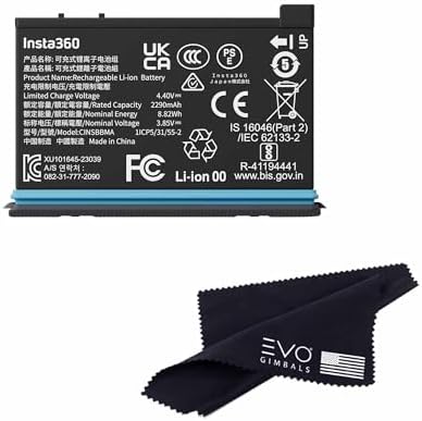 Amazon.com: Insta360 X4 Battery(2290mAh)/Only Compatiable for X4 Camera ...