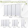 Angel Living Room Divider 4 Panels Foldable Paravent Freestanding ...