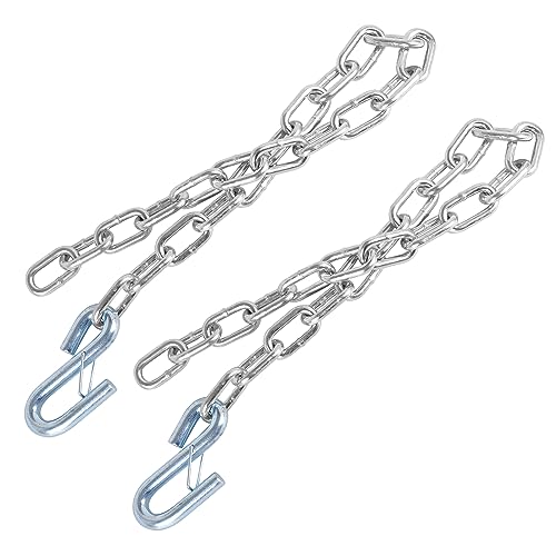 Snapklik.com : TeukRiGa 1/4 X 27 Grade 30 Steel Boat Trailer Safety Chain