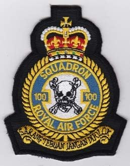 PATCHMANIA RAF Patch c 100 Squadron Royal Air Force Crest Hawk T 1 ...