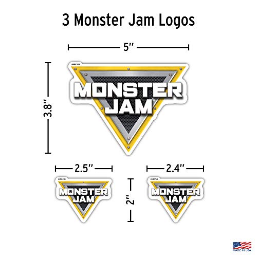 Buy Monster Jam Trucks Decal Pack - Set of 15 Monster Truck Stickers ...