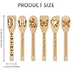 Amazon.com: GLOBLELAND 6Pcs Butterfly Bamboo Cooking Utensils Wooden ...