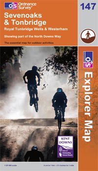 Sevenoaks & Tonbridge OS Explorer Map 147: Amazon.co.uk: Ordnance ...
