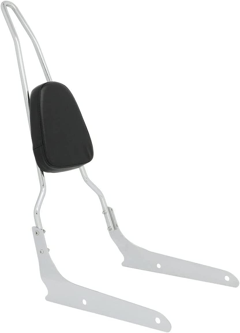 Amazon.com: Chrome Motorcycle Rear Seat Backrest Sissy Bar Back Rest ...