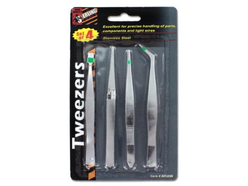 Amazon.com : 24 Packs of 4 Pack tweezers : Beauty & Personal Care