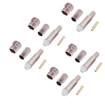 Amazon.com: supmory FME Female Connector FME Female Plug Crimp Connector for RG58 RG142 rg400 ...