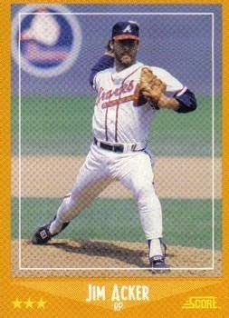 Amazon.com: 1988 Score Baseball Card #576 Jim Acker : Collectibles ...