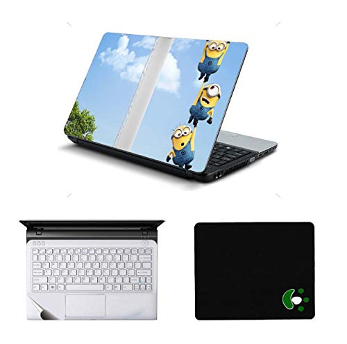 Decals Creation™ Laptop Sticker Laptop Skin Size 'Cute Minions' 15.5X10 ...