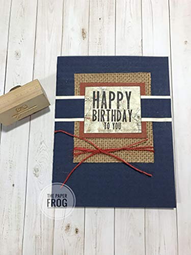 Amazon.com: Burlap Textured Masculine Birthday Stash Card : Handmade ...