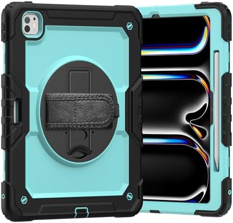 CBYDJMM Case for iPad Pro 13 Inch M4 (2025 7th Generation),PC+Silicone ...