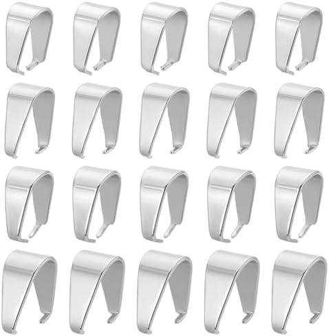 Amazon.com: 200 Pcs Pinch Bails Clasps Chain Connectors Pinch Bails for ...