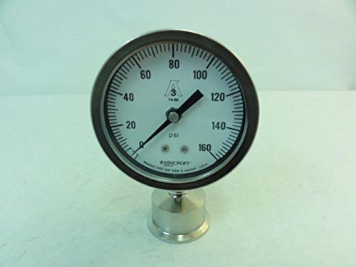 Ashcroft Type 1032 Stainless Steel Case Dry Filled Sanitary Pressure ...