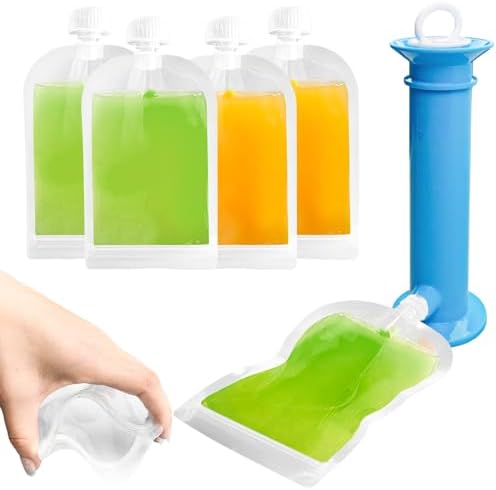 Amazon.com : Newmemo 6PCS Reusable Baby Food Pouches Filler Kit Baby ...