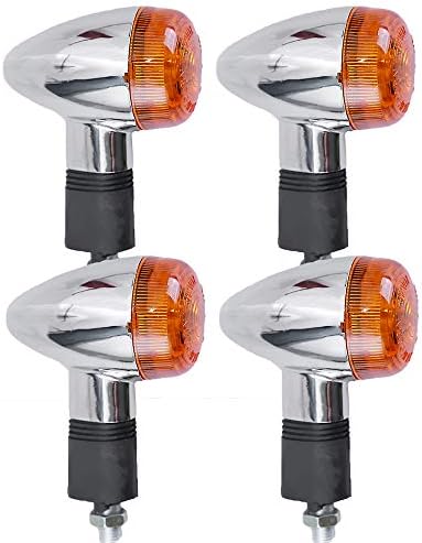 Saihisday 12V Motorcycle Turn Signal Lights Front Rear Blinker ...