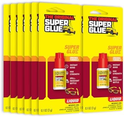 Amazon.com: Super Glue Liquid - Clear - One 3 Gram Bottles - (Pack of ...