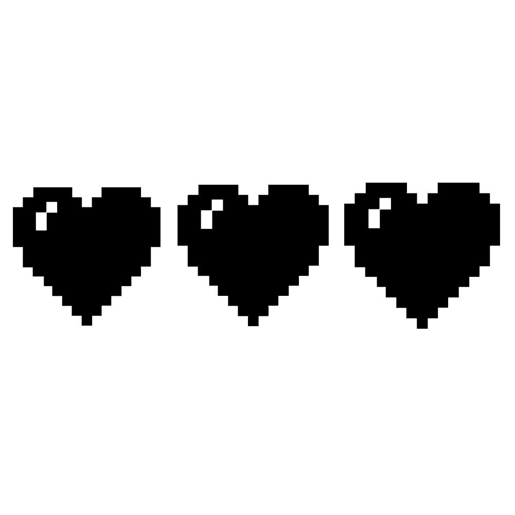 8 Bit Heart Zelda