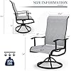 Amazon.com: PIZZELLO Patio Swivel Chairs Set of 4 Outdoor Swivel Rocker ...