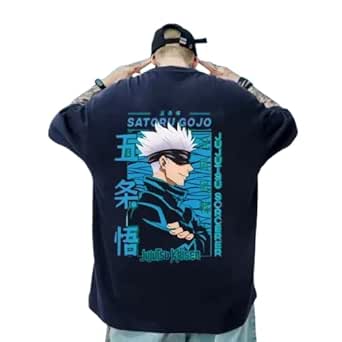 Buy Trywolf T Shirt for Men and Women Regular fit Jujutsu Kaisen t Shirts Round Neck gojo satoru ...