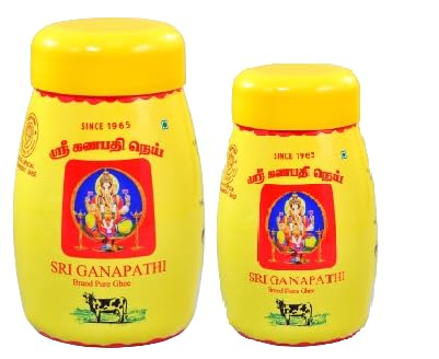 Sri Ganapathi Pure Cow Ghee Combo Pack - (1 litre and 500ml Jar) | Desi ...