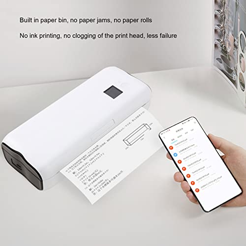 Portable Travel Printers, A4 Wireless Thermal Printer for, Thermal ...