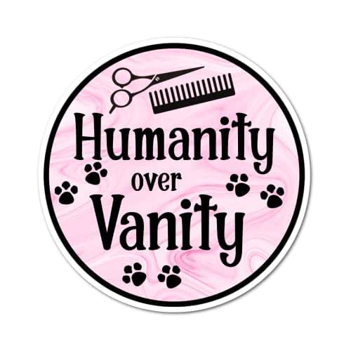 Amazon.com: 3" Humanity over Vanity Pink Marble Groomer Grooming ...