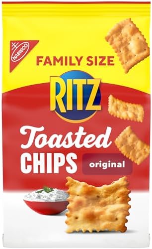 Amazon.com: RITZ Toasted Chips Original Crackers, Party Snacks, Family ...