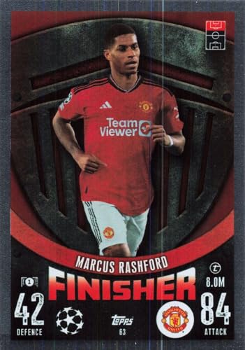 Topps Match Attax 2023 2024 Marcus Rashford Finisher Trading Card ...