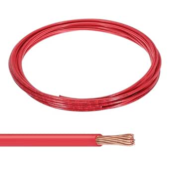 MECCANIXITY 25 Feet 12 AWG Gauge THHN Stranded Red UL Listed Copper Building Wire Nylon Jacket ...