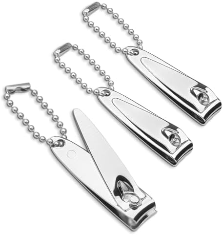 Amazon.com : 3PCS Silver Mini Finger Nail Trimmer, Mini Toenail ...