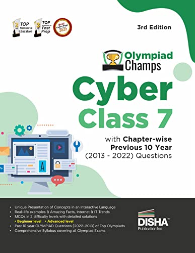 Olympiad Champs Cyber Class 7 with Chapter-wise Previous 10 Year (2013 ...