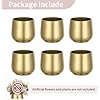 Amazon.com: NUPTIO Small Gold Vases for Centerpieces: 6 Pcs 3.94 inch ...