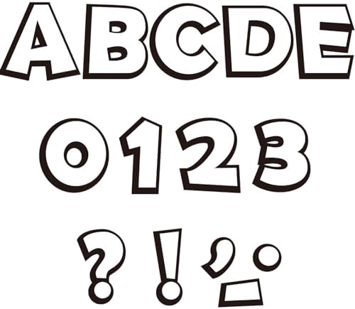 Amazon.com : Geyoga 200 Pcs Large 6'' Bulletin Board Letters Font ...