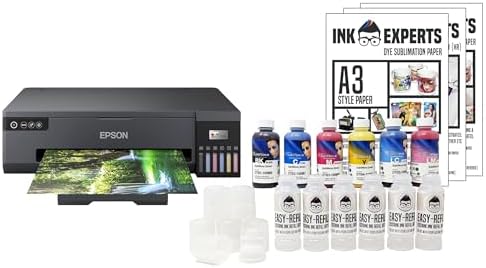 Ink Experts Dye Sublimation A4 Printer Bundle - Windows Compatible with ...