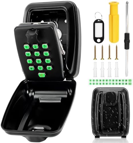 Key Safe Wall Mounted Police Approved - Key Lock Box Outdoor with ...