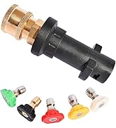 Amazon.com: Pressure Washer Threaded Spray Nozzle Tips Universal ...