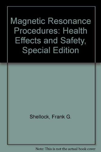Amazon | Magnetic Resonance Procedures: Health Effects and Safety ...