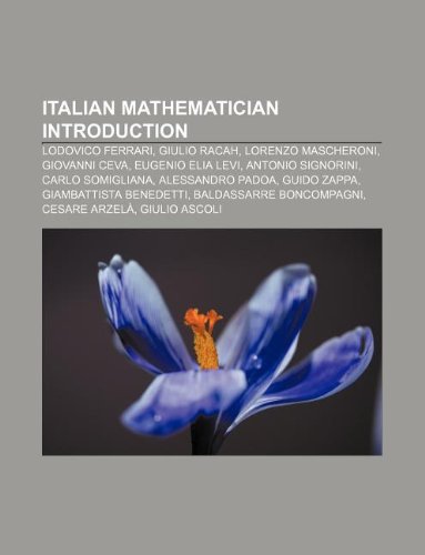 Amazon.co.jp: Italian Mathematician Introduction: Lodovico Ferrari ...